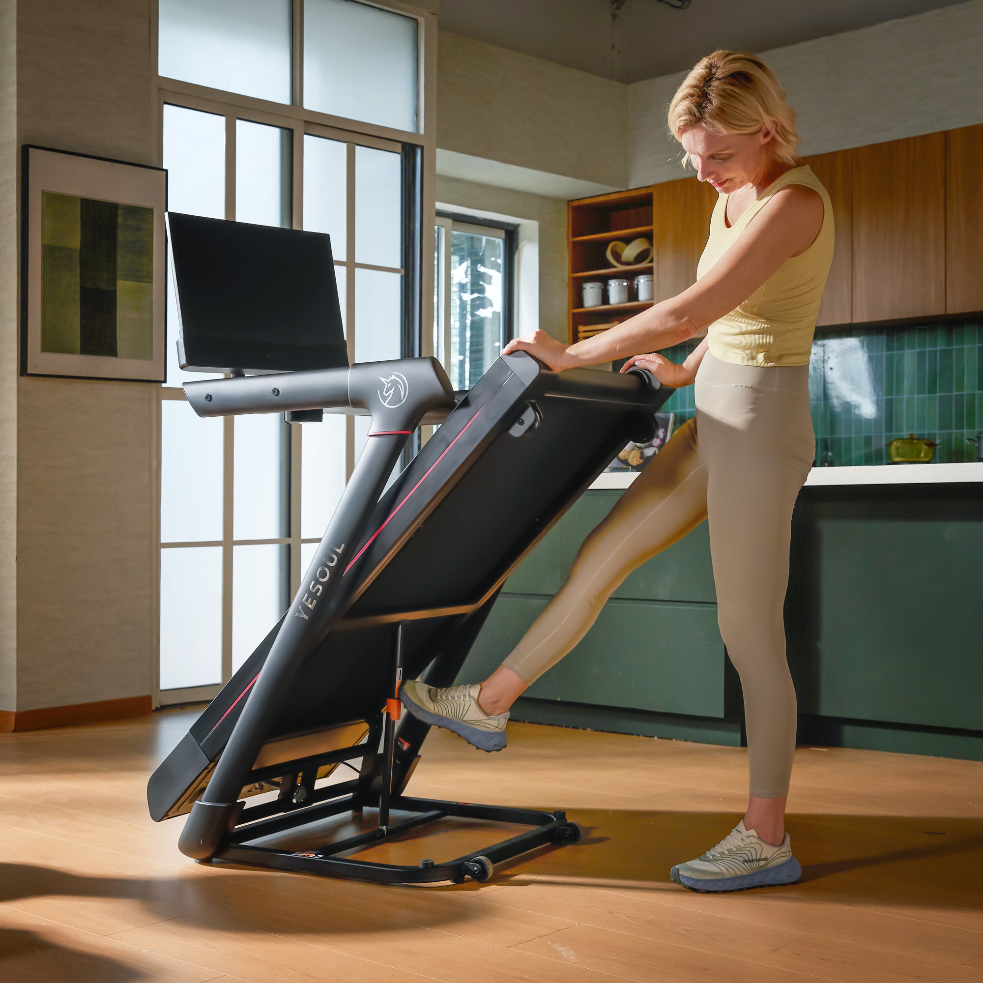 Yesoul T3S Plus Treadmill | 10% Auto-Incline 21.5" FHD Screen, The Best ...