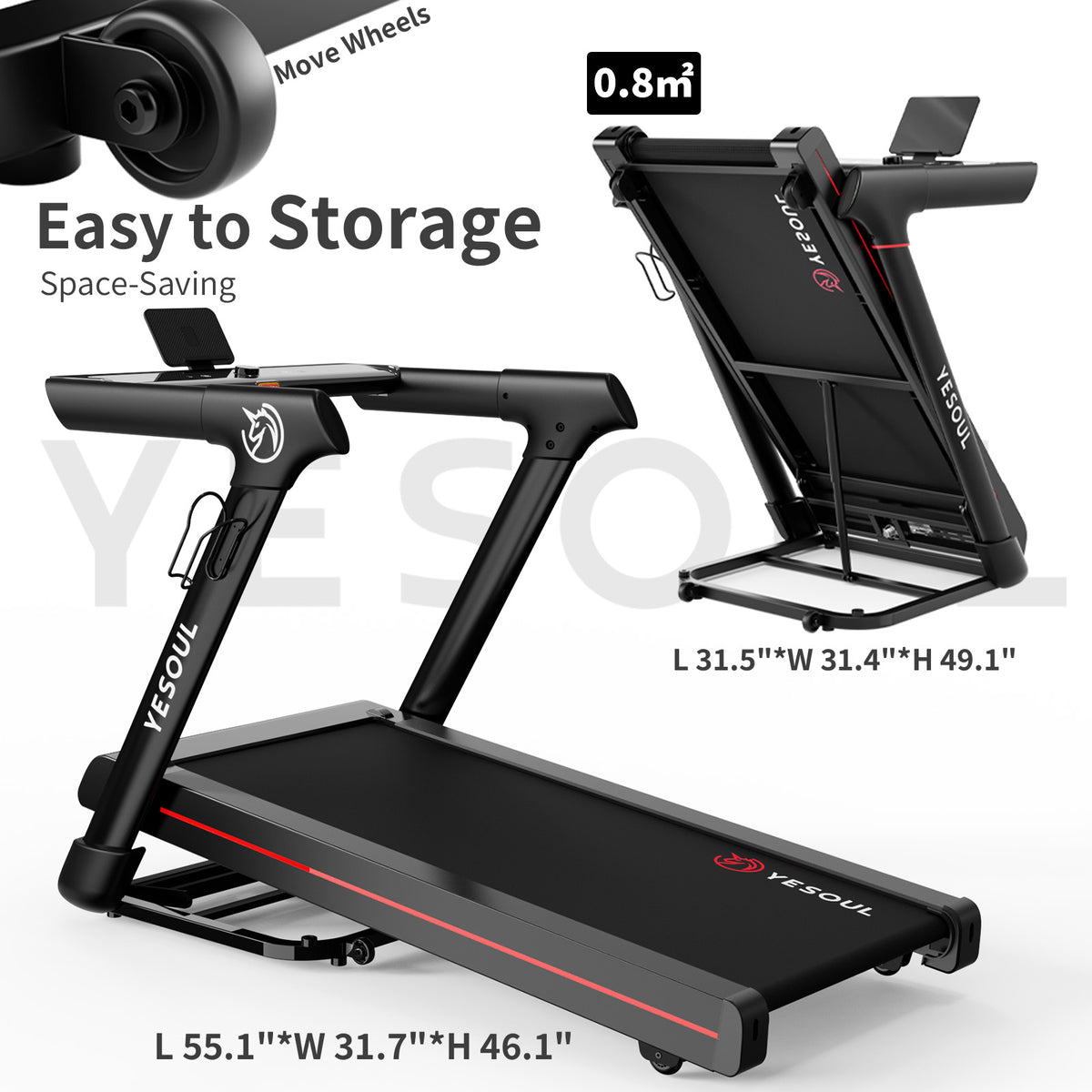 Yesoul T3S Pro Treadmill | 10% Auto-Incline