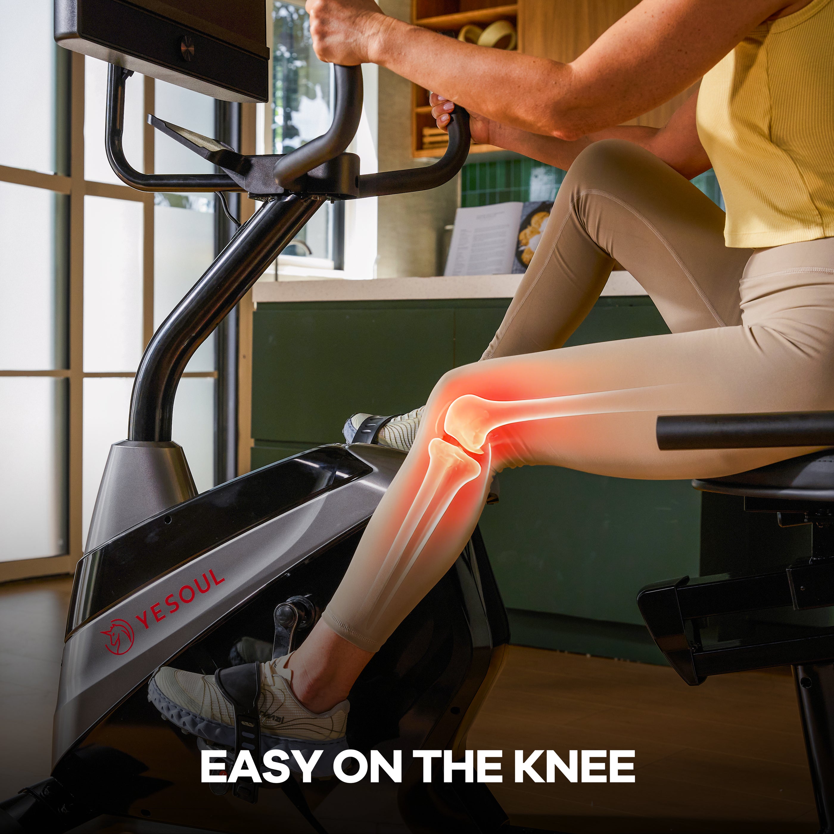 Yesoul J1M Plus: Recumbent Bike with Screen for Joint Pain Relief