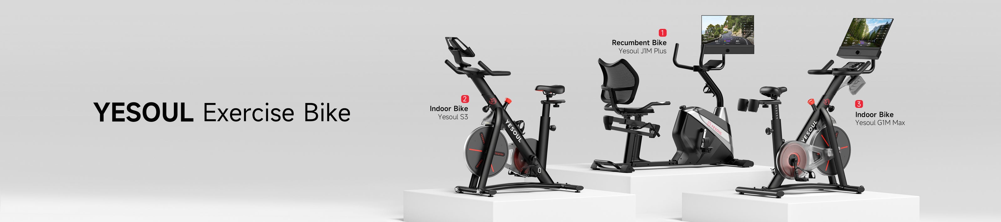 YESOUL Exercise Bikes with Screen, Best Stationary Bike Exercise, Cheap ...