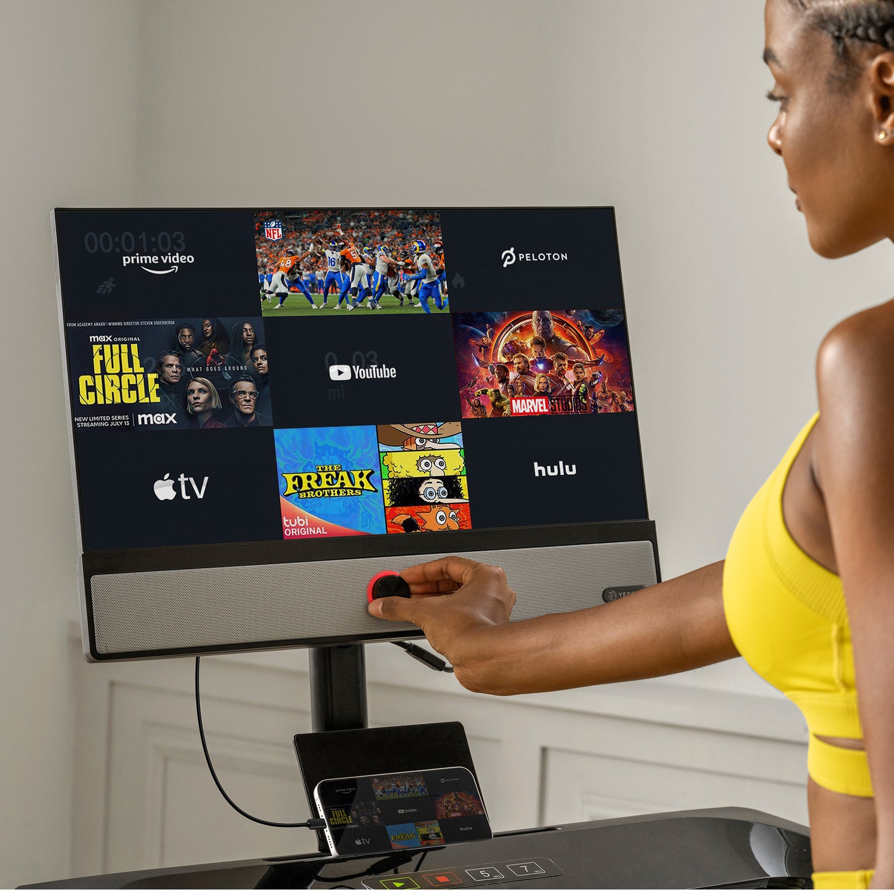 Yesoul Treadmill | 21.5" FHD Screen, The Best Peloton Alternative Treadmill