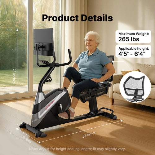 Yesoul J1M Plus: Recumbent Bike with Screen for Joint Pain Relief