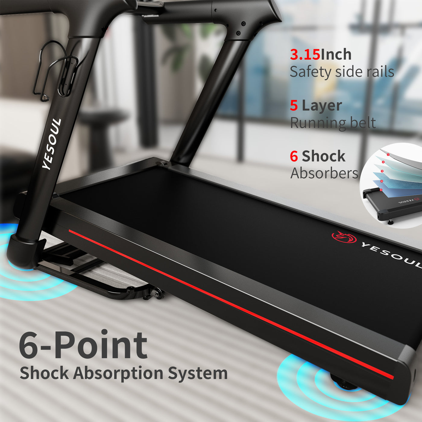 Yesoul T3S Pro Treadmill | 10% Auto-Incline