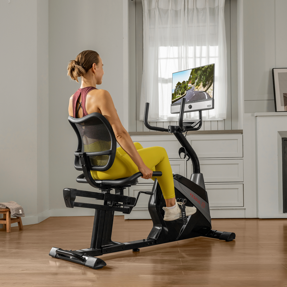 Yesoul J1M Plus: Recumbent Bike with Screen for Joint Pain Relief